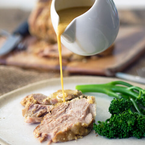 Milk Braised Pork with Marsala Sauce