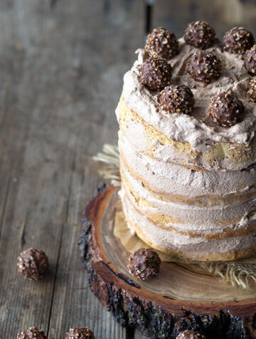 Seriously Delicious Hazelnut Sponge with Nutella Cream | Belly Rumbles