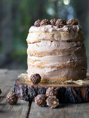 Seriously Delicious Hazelnut Sponge with Nutella Cream - Belly Rumbles