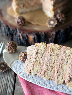 Seriously Delicious Hazelnut Sponge with Nutella Cream - Belly Rumbles