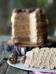 Seriously Delicious Hazelnut Sponge with Nutella Cream - Belly Rumbles