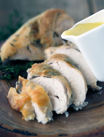 Black Truffle Chicken Breast Baked in Milk - Belly Rumbles