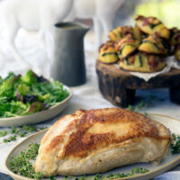 Poached Turkey Breast with Easy Gravy - Belly Rumbles