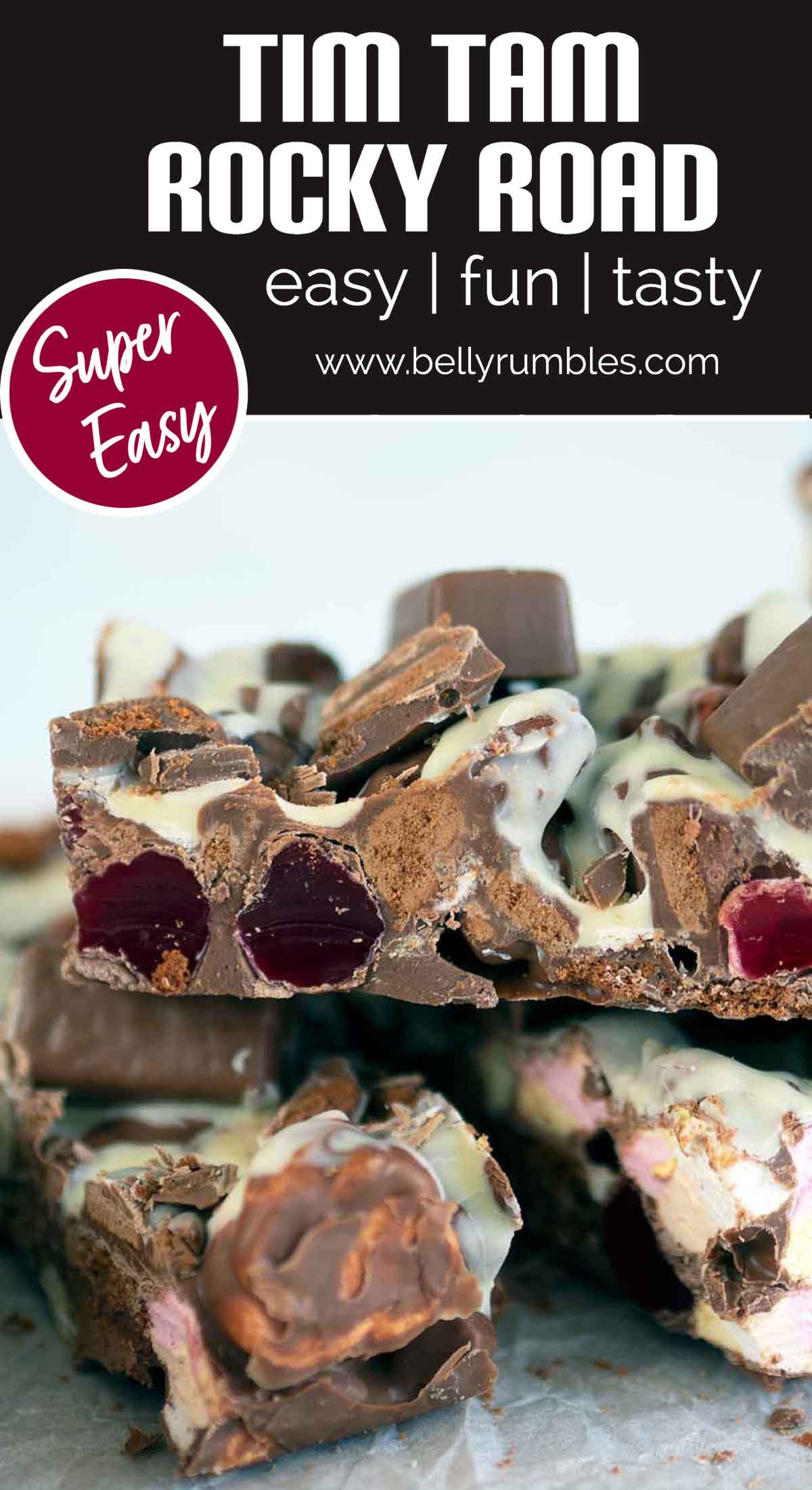 Scrumptious Tim Tam Rocky Road - Belly Rumbles