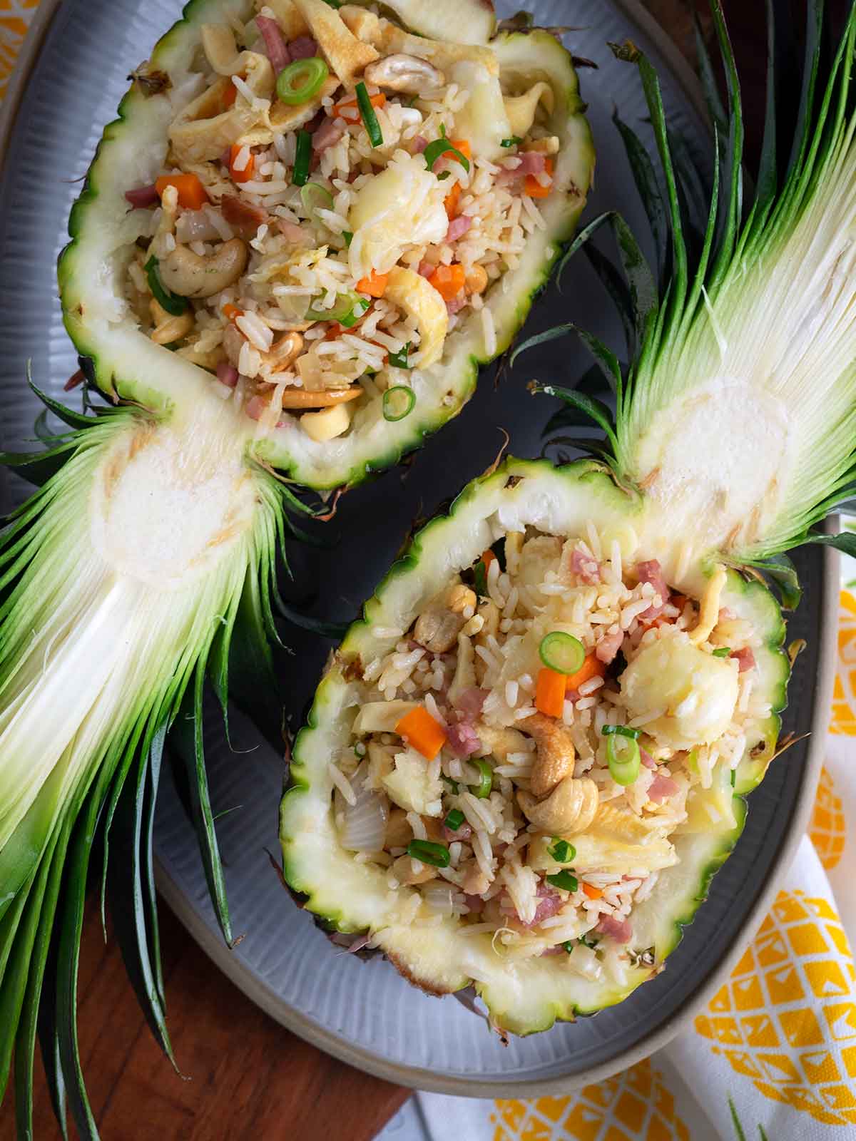 Ham and Pineapple Fried Rice - Belly Rumbles