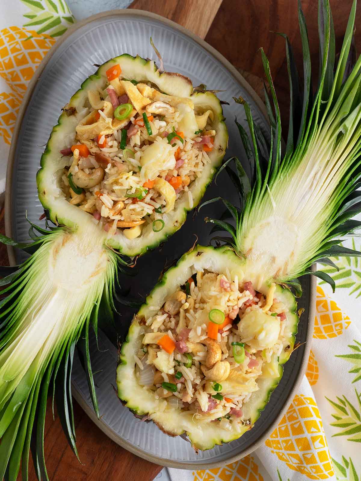 Ham and Pineapple Fried Rice - Belly Rumbles