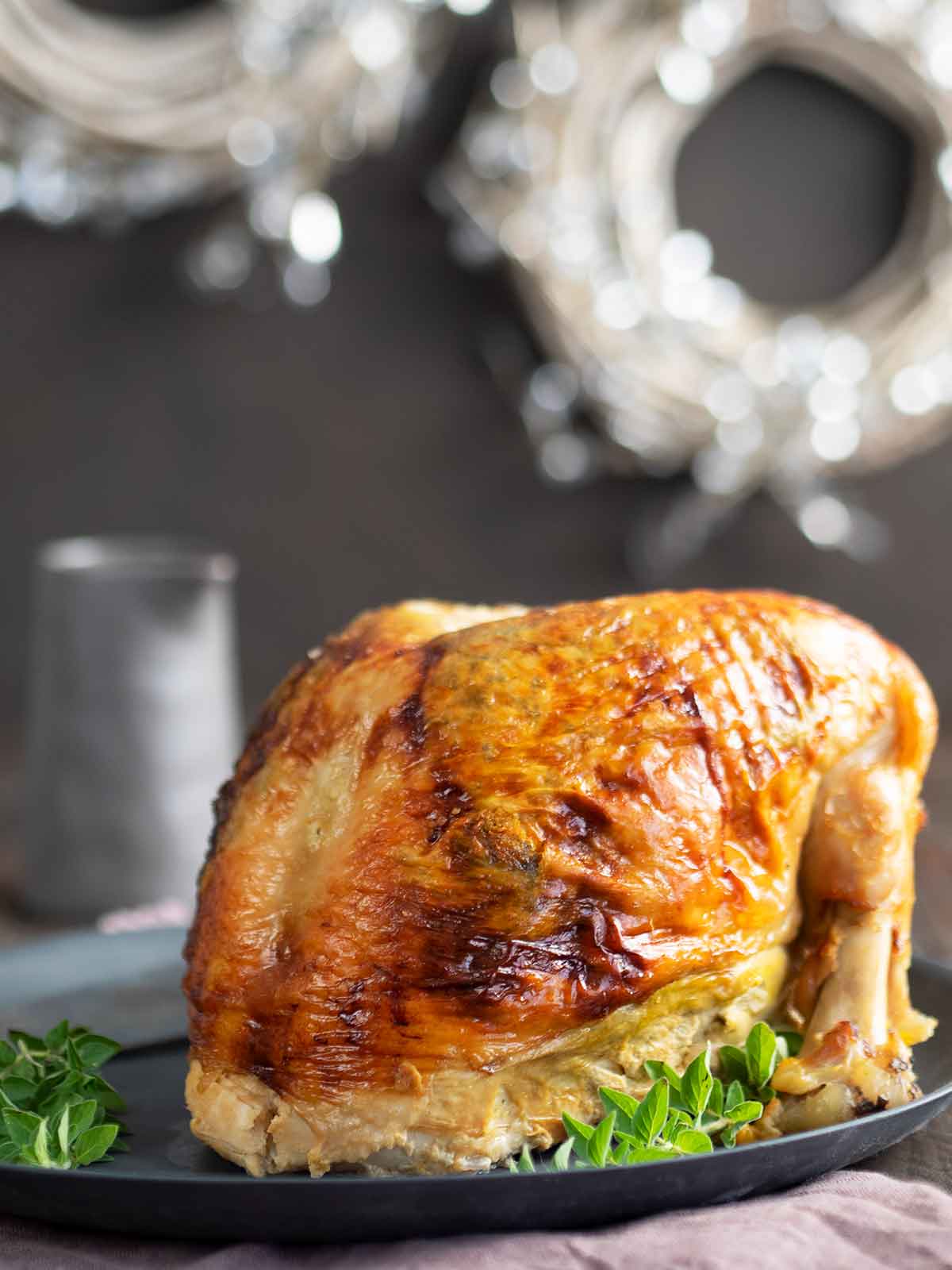 Smoked Turkey with Orange Maple Butter - Belly Rumbles