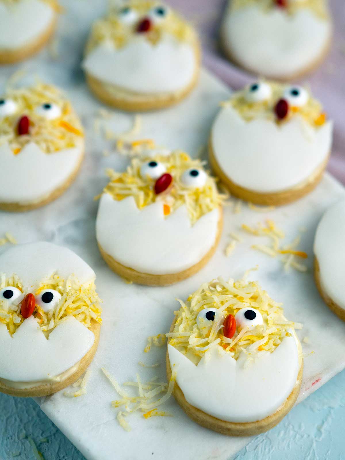 So Cute! Easter Chick Cookies - Belly Rumbles