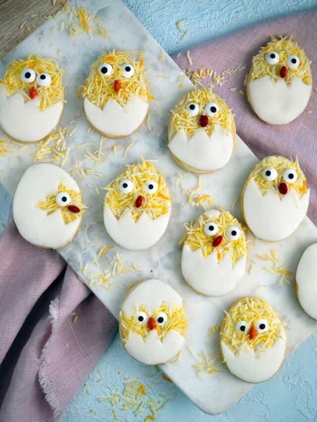 So Cute! Easter Chick Cookies - Belly Rumbles