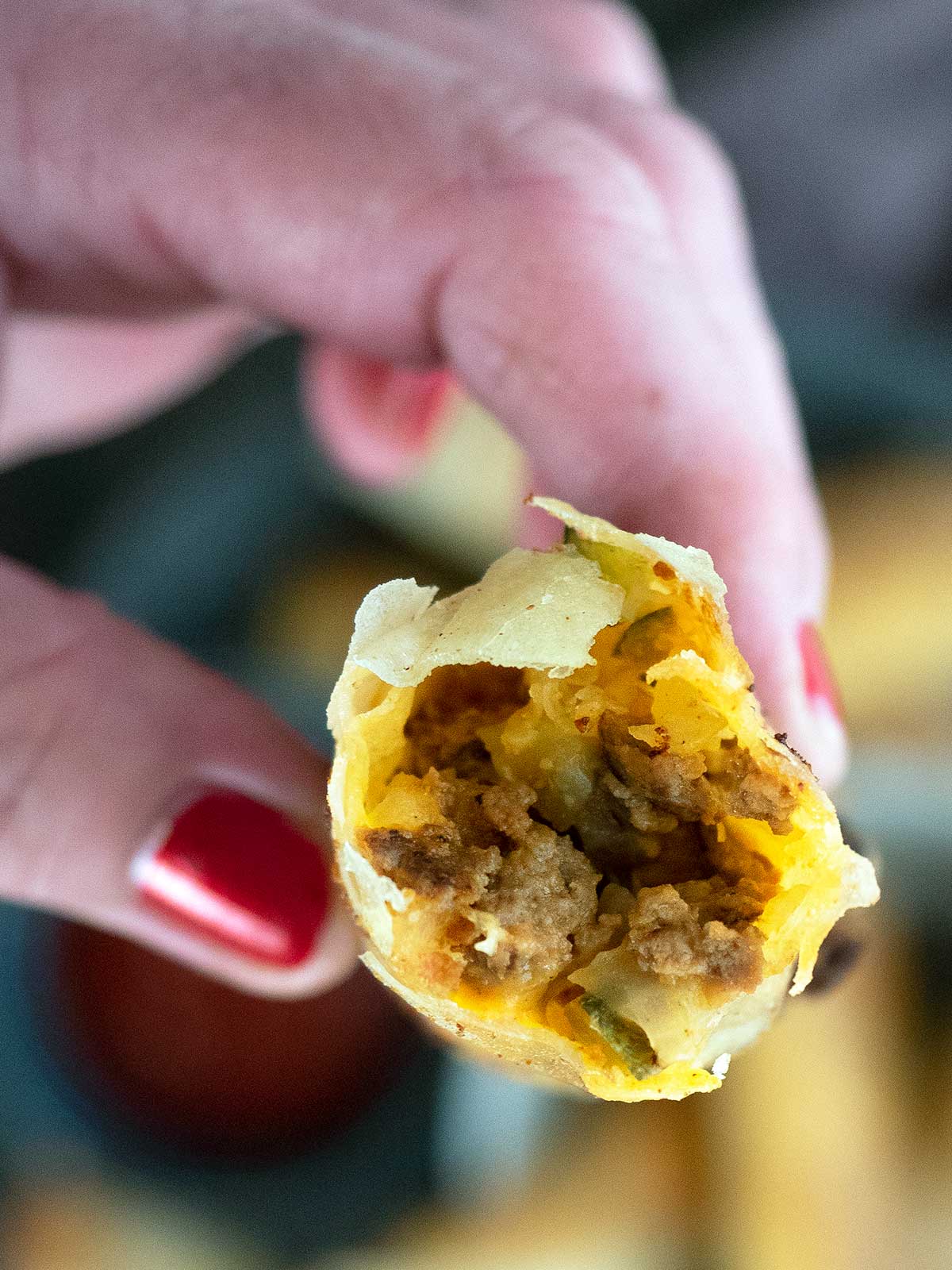 Cheeseburger Spring Rolls - Belly Rumbles