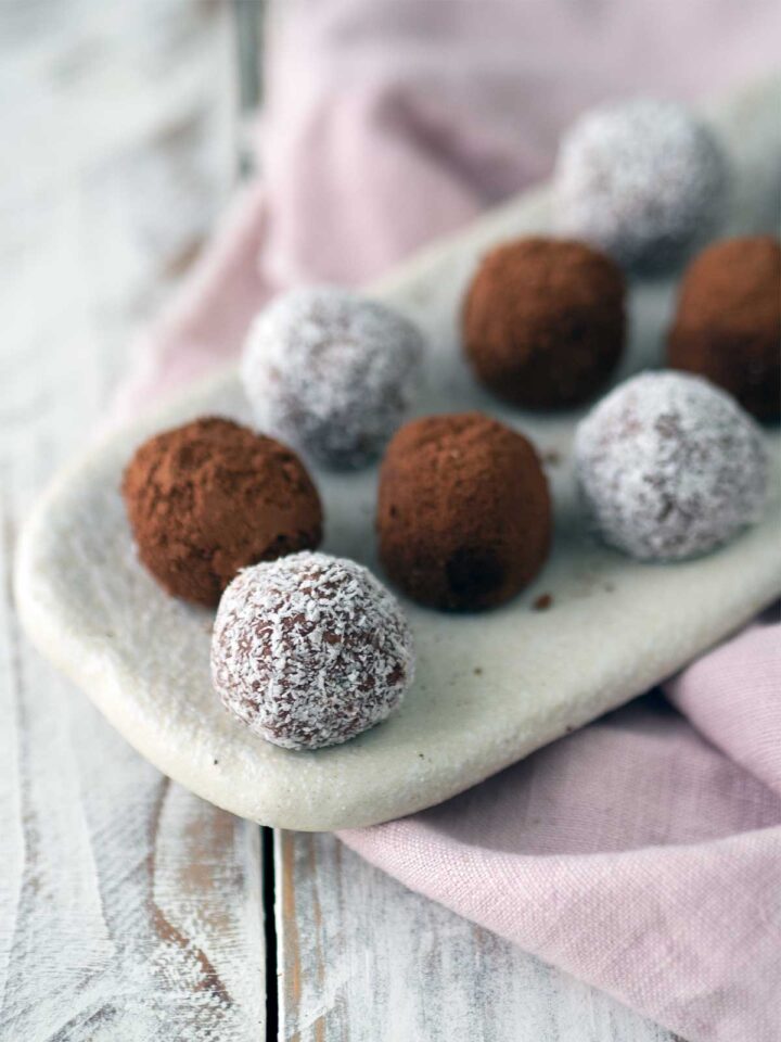 Tim Tam Balls with Milo and Coconut - Belly Rumbles