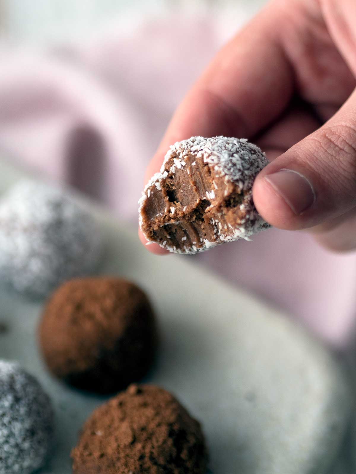 Tim Tam Balls with Milo and Coconut - Belly Rumbles