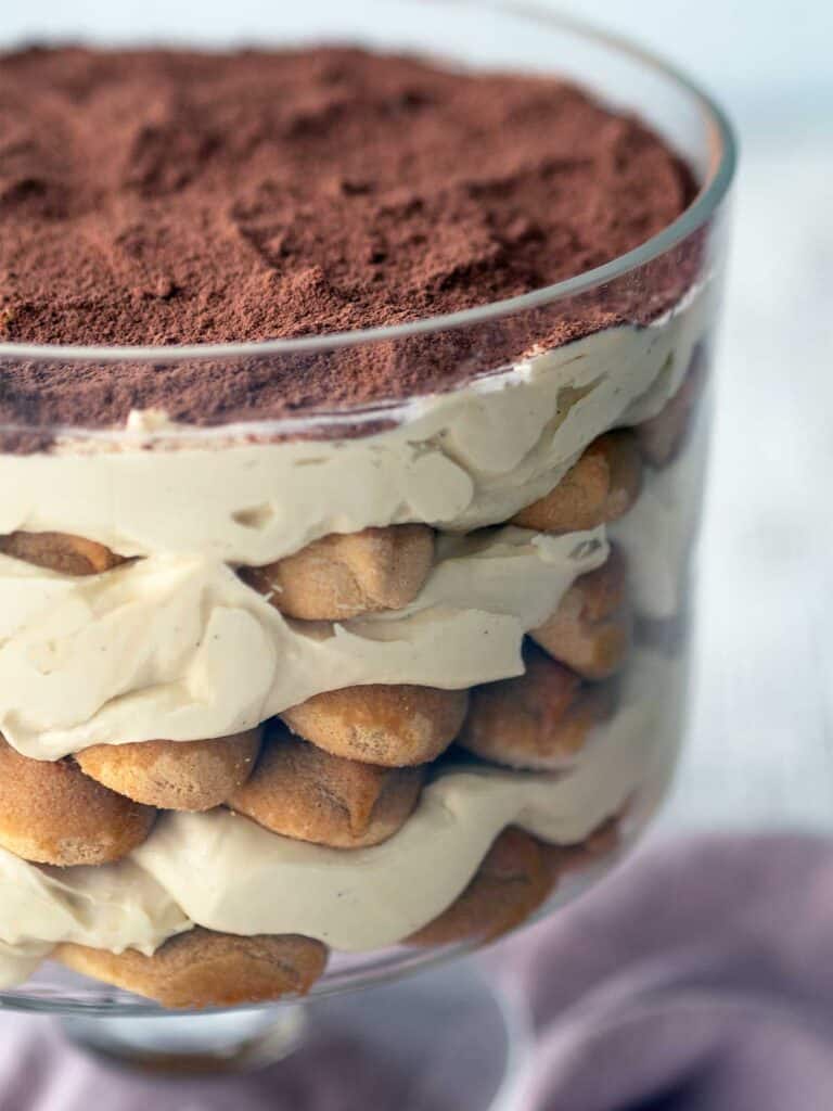 Easy Eggless Tiramisu - Belly Rumbles